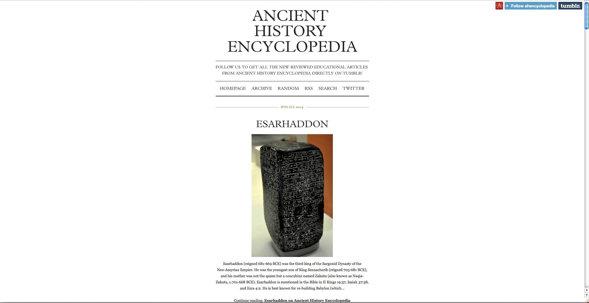 Tumblrpage – World History et cetera